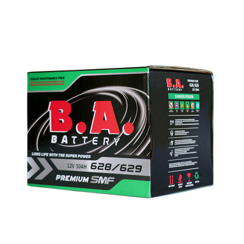 BA 628/629 – 12V Battery - 50 AH - 24 Month Warranty – BA Battery & Tyre