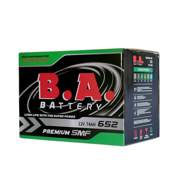 BA 652 – 12V Battery - 74 AH - 24 Month Warranty – BA Battery & Tyre