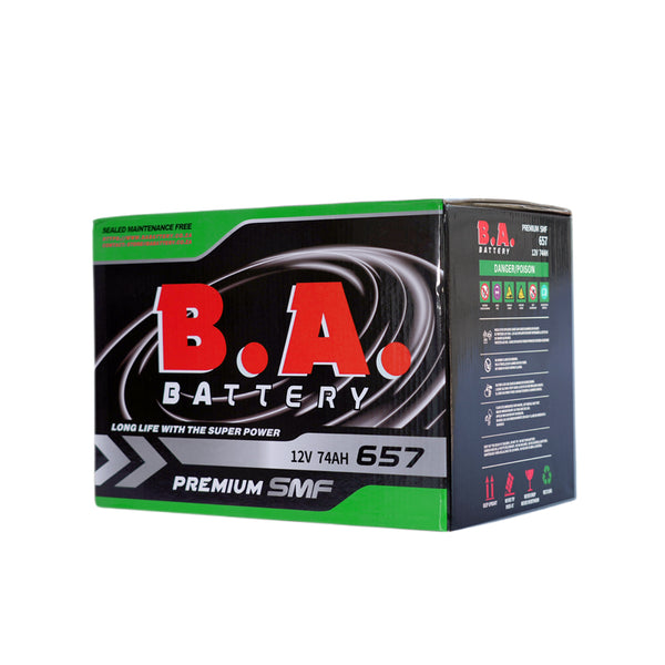 BA 657 – 12V Battery - 74 AH - 24 Month Warranty – BA Battery & Tyre