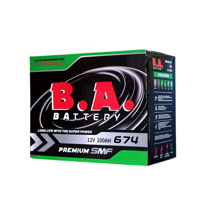 BA 674 – 12V Battery - 100 AH - 12 Month Warranty – BA Battery & Tyre